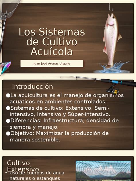 Sistemas De Cultivo Acuícola Tipos Y Características Pdf Acuicultura