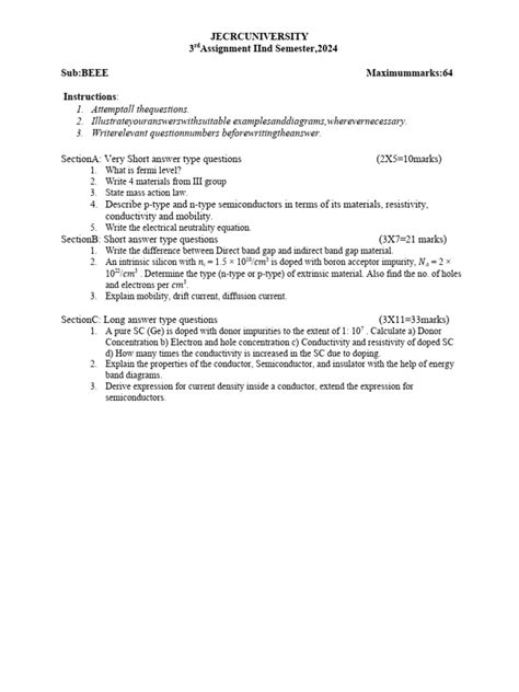 3rd Assignment Beee Pdf