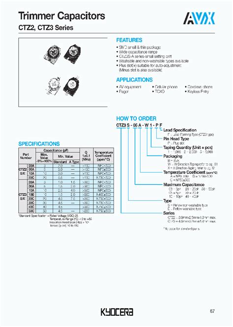Variable Capacitor Datasheet Variable Capacitors A Complete Guide