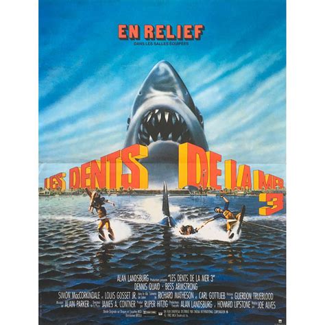 Jaws 3 D Movie Poster 15x21 In