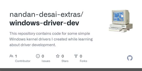 Github Nandan Desai Extras Windows Driver Dev This Repository Contains Code For Some Simple