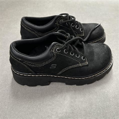 Skechers Womens Black Oxfords Depop
