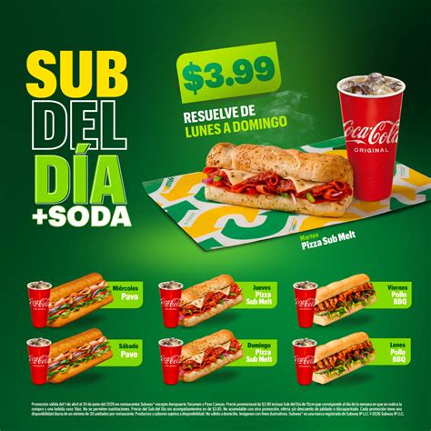 Sub Del Día Promociones Subway Panamá