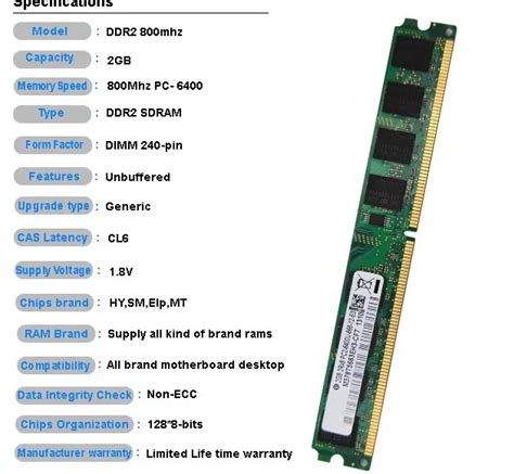 1기가바이트 2기가바이트 4기가바이트 8기가바이트 Ddr Ddr2 Ddr3 노트북 컴퓨터 메모리 Ddr3 램 Pc1333