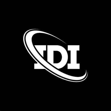 Premium Vector | Idi logo idi letter idi letter logo design initials idi logo linked with circle ...