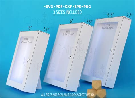 Blank Rectangular Shadow Box Frame Svg Set For Layered Etsy