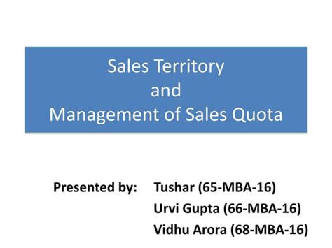 Territory And Quota Mgt Pptx