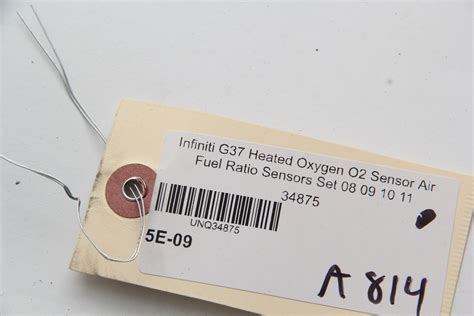 Infiniti G37 08 11 Heated Oxygen O2 Sensor Air Fuel Ratio Sensors Set Infiniti G37 08 11 Heated Oxygen O2 Sensor Air Fuel Ratio Sensors Set