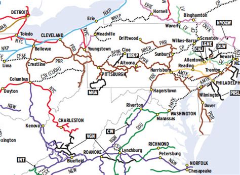 Norfolk Southern System Map Printable