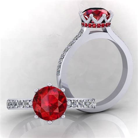 Red Engagement Rings Virginia Ann Designs