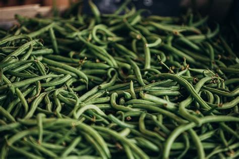 Premium Photo Closeup Shot Of The Organic Green String Beans After Harvest