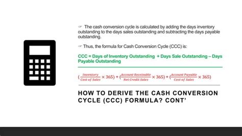 Cash Conversion Cycle Ccc Pptx