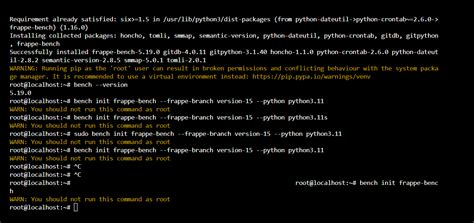 error when install frappe erpnext version 15 in ubuntu 22 04 lts