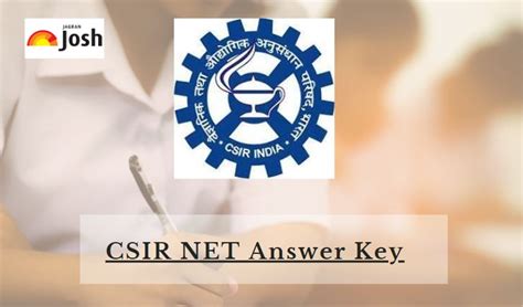 csir net answer key 2024 provisional csir net answer key date link