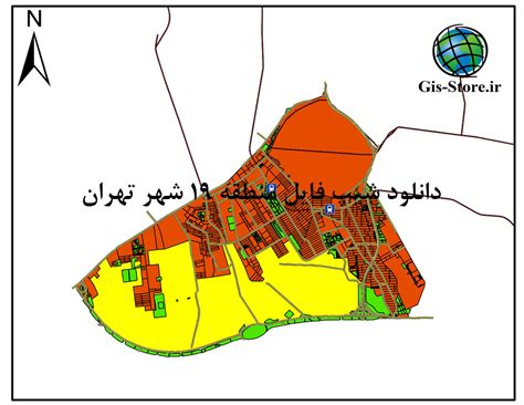 دانلود لایه شیپ فایل منطقه 19 شهر تهران فروشگاه لایه های Gis