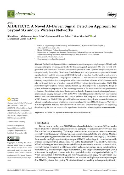 Pdf Aidetect2 A Novel Ai Driven Signal Detection Approach For Beyond