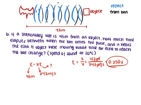 Solved 2 Bats Use Sound To Sense Objects By Sending Out Short