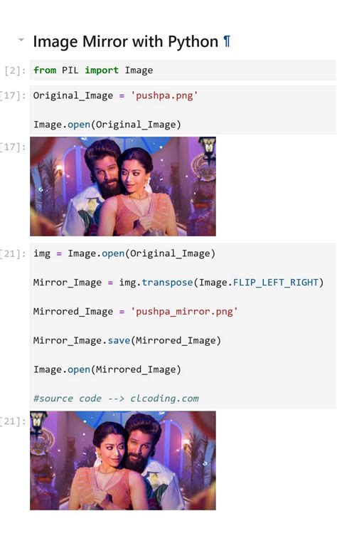 Python Coding Image Mirror With Python Instagram