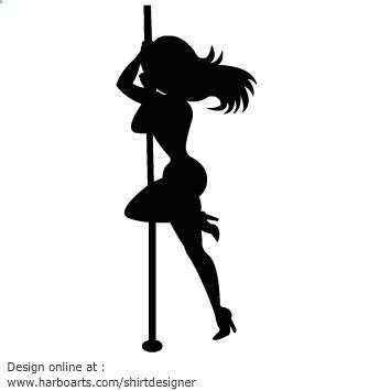 9 Stripper Clip Art Preview Stripper Silhouet Hdclipartall