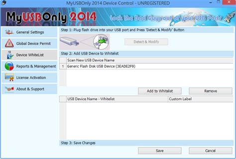 MyUSBOnly USB Control Software USB Security Device Control Endpoint Security Block USB Port