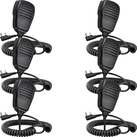 Amazon Com SAMCOM Speaker Mic For Two Way Radios 2 Pin K Type Walkie Talkies Shoulder Mic With