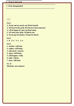 First Conditional Exercises By Felicity Carter TPT