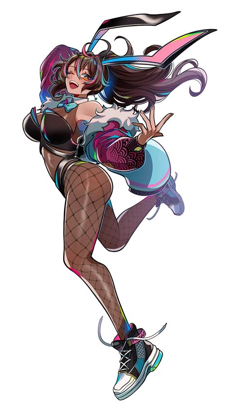 Neon Harper Indie Virtual Youtuber Drawn By Lonom Danbooru