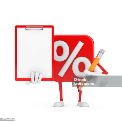 판매 또는 할인 빨간색 플라스틱 클립 보드 종이와 연필로 사람 캐릭터 마스코트에 서명 3d 렌더링 개념에 대한 스톡 사진 및 기타 이미지 Istock