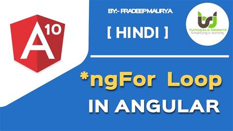 Ngfor Loop To Display Array Data In Angular Angular 10 Tutorials In H