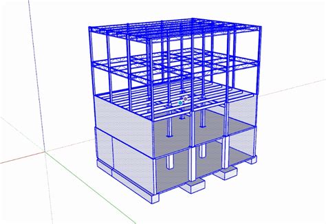 Sketchup 3d Structure In Skp Download Cad Free 60107 Kb Bibliocad
