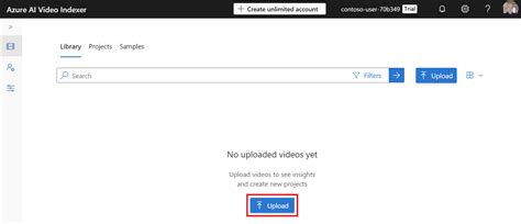 快速入门 试用 azure ai 视频索引器 web 门户 microsoft learn