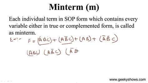 Minterm And Maxterm Hindi Youtube