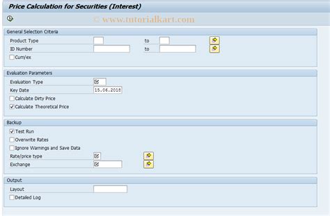 JBRBPC SAP Tcode Bond Price Calculator JBRBPC SAP Tcode Bond Price Calculator