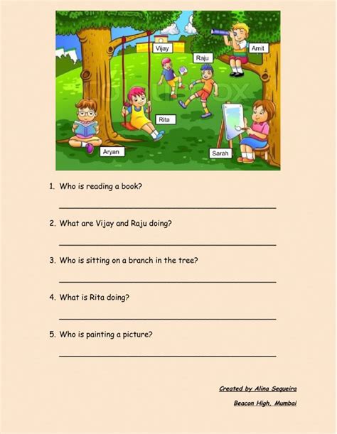 Picture Comprehension Online Activity For Grade 3 You Can Do The
