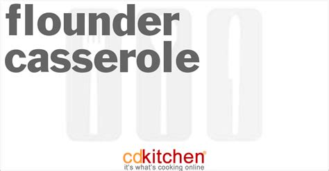 Flounder Casserole Recipe