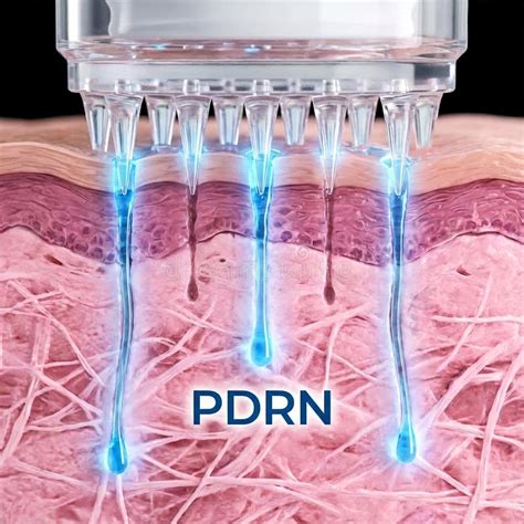 Pdrn Microneedling Treatment For Skin Rejuvenation And Anti Aging Stock