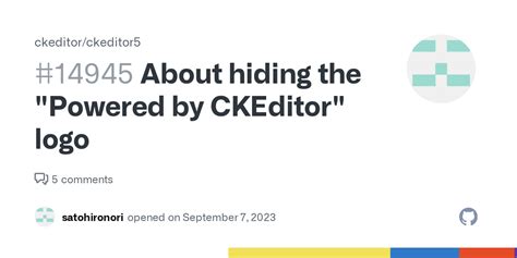 About Hiding The Powered By Ckeditor Logo · Issue 14945 · Ckeditor