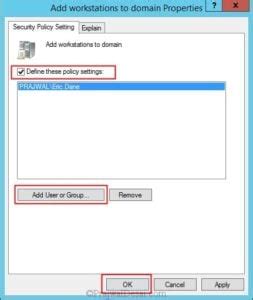 Allow Domain User To Add Computer To Domain
