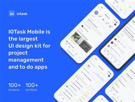 Iotask Mobile Ui Kit App Interface Design Ui Kit Mobile App Design