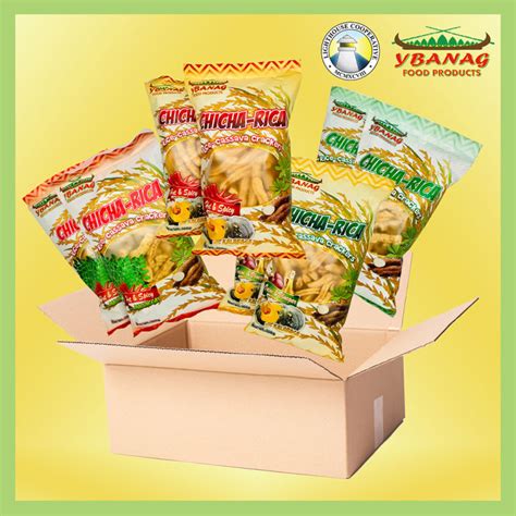 Chicharica In A Box 12 Pcs Assorted Chicharon Cassava Lazada Ph