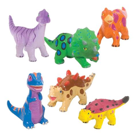 Wild Republic Squeezable Dinosaur Playset Color Multicolored Count