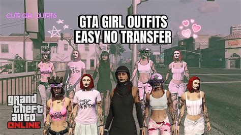 Cute Gta Girl Outfits Easy No Transfer Glitch Youtube
