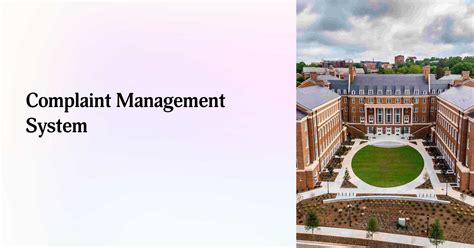 Complaint Management System