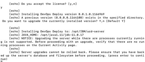 ibm devops deploy upgrade best practice a linux example with a mysql