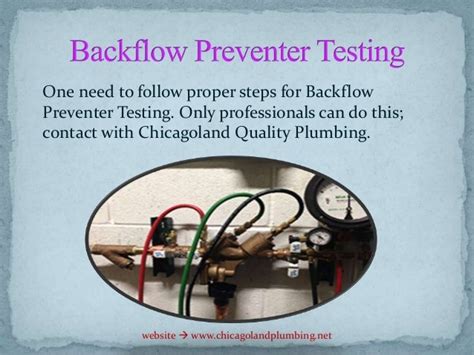 Backflow Testing Backflow Preventer Testing In Chicago