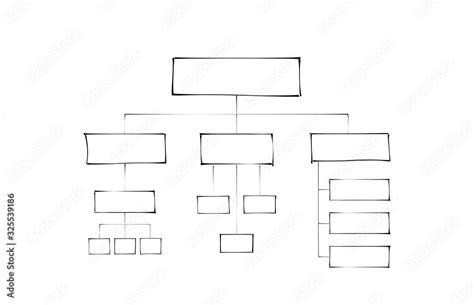 Business Infographic Flowchart Template With Text Boxes Stock Vector