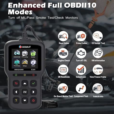 CGSULIT OBD Car Fault Code Reader New Upgrade Version With Engine Code Clear Read