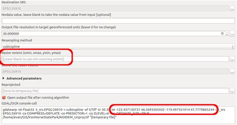 bug report 15339 warp tool requires crs of extent when no extent set