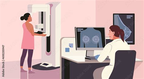 Advanced Mammography In A Medical Clinic Expert Doctor Ensuring Early