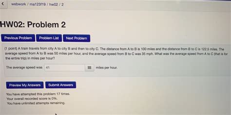 Solved Webworkma123f19 Hw02 2 Hwo2 Problem 2 Previous